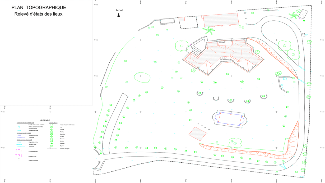 Relevé topographique - K. Robert Géomètre - Topographe